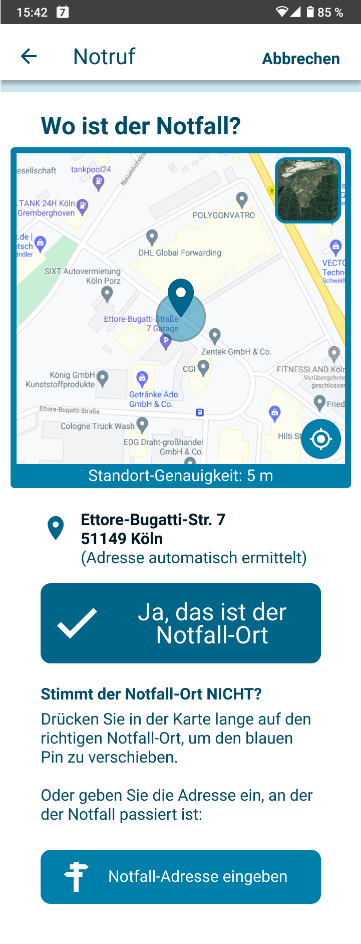 Schritt-für-Schritt-Anleitungen | nora - Notruf-App